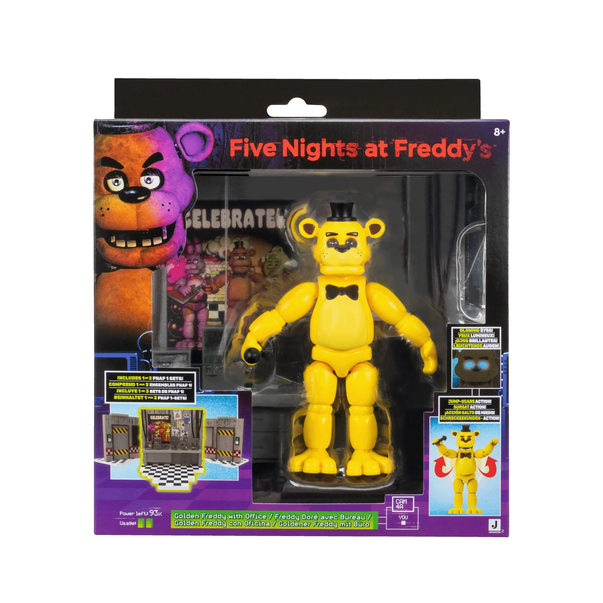 Five Nights at Freddy’s Golden Freddy Office Set - 5-Inch Articulated ...
