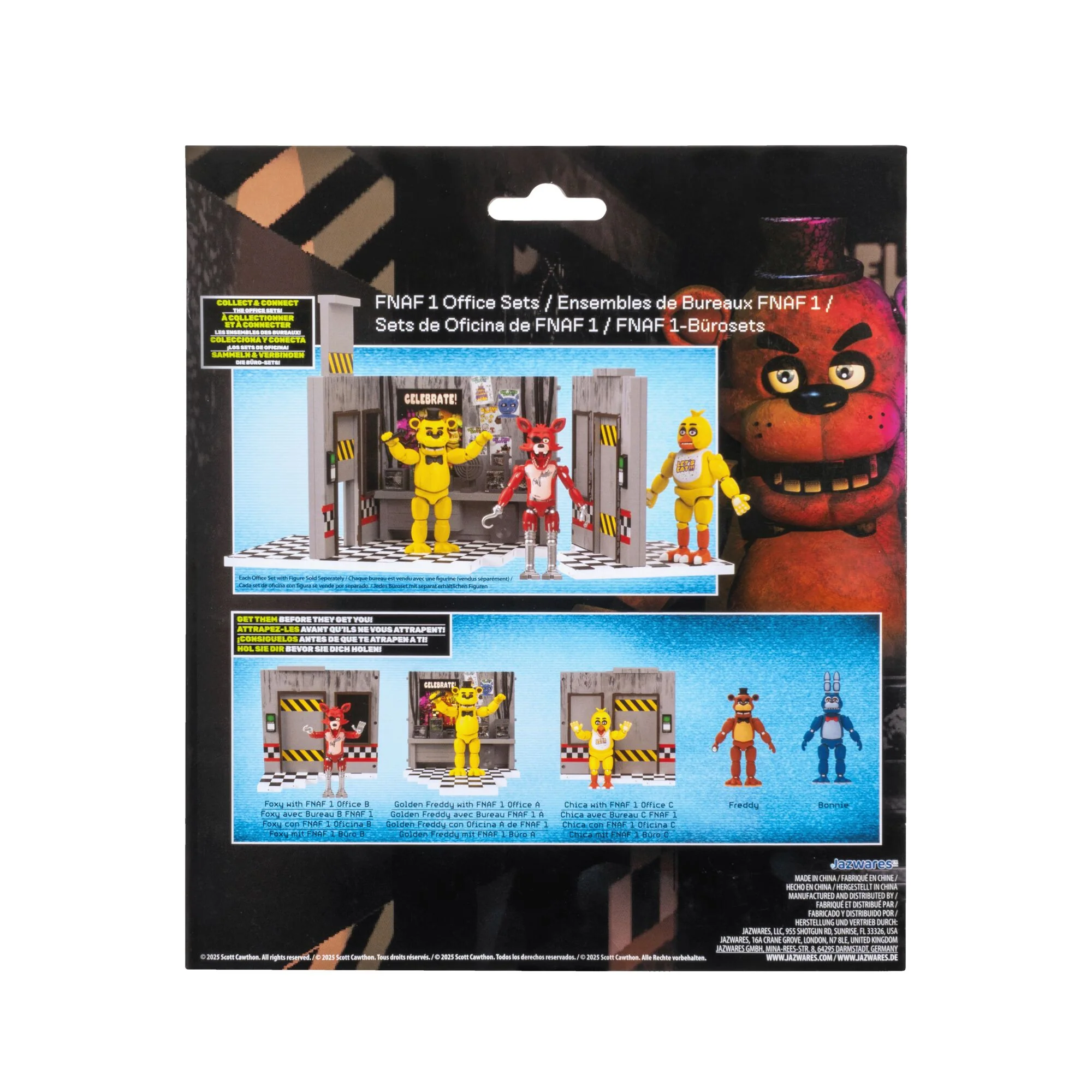 Five Nights at Freddy’s Golden Freddy Office Set - 5-Inch Articulated ...
